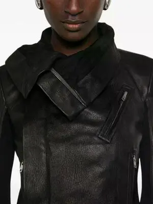 Rick Owens Lambskin Leather Biker Jacket