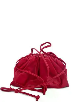 Bottega Veneta The Pouch Gathered Clutch Bag - Red
