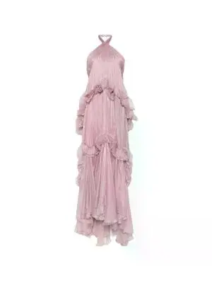 MARIA LUCIA HOHAN Zadie Ruffled Maxi Dress - Pink
