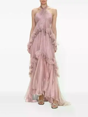 MARIA LUCIA HOHAN Zadie Ruffled Maxi Dress - Pink