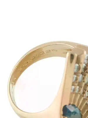 ERTÉ Topaz And Diamond Ring