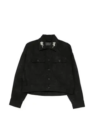 Simone Rocha Collar-embellished Jacket - Black