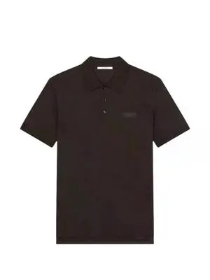 Givenchy Polo In Cotton With Paris Gros Grain - Black