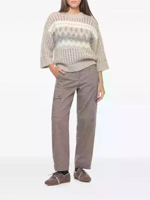 Peserico Sequin-embellished Open-knit Sweater