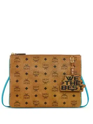 Mcm X We The Best Medium Visetos Logo-print Pouch