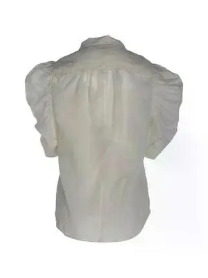 FRAME Puff-sleeve Blouse - White
