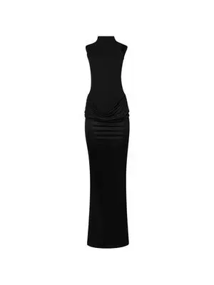 Burc Akyol Caryatid Draped Maxi Dress