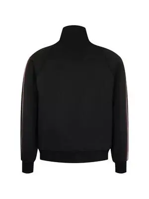 Saint Laurent Cassandre Track Jacket In Jersey - Black