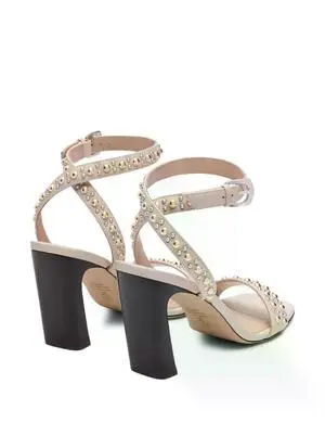 STUART WEITZMAN Perry Stud-embellished Heeled Sandals