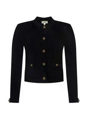 L'Agence Patsy Cropped Cardigan - Black