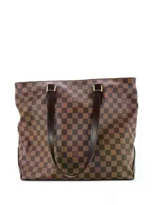 LOUIS VUITTON Cabas Mezzo Damier Tote Bag - Brown