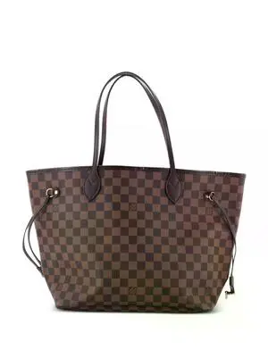 LOUIS VUITTON Neverfull Damier Mm Tote Bag - Brown