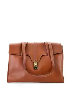 Celine Soft 16 Bag Smooth Calfskin Medium Shoulder Bag - Brown