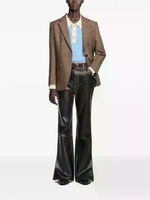 Sandro Polo-collar Buttoned Polo Top