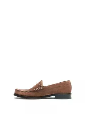 STUART WEITZMAN Lottie Suede Loafers - Brown