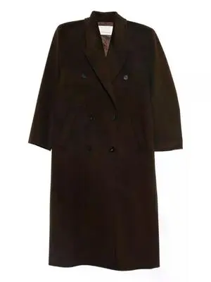 THE FRANKIE SHOP Gaia Double-breasted Coat - Brown