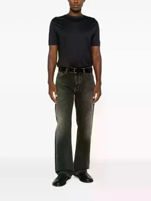 Emporio Armani Faded Straight-leg Jeans