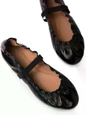 ODISSI Flora Patent Leather Ballet Flats