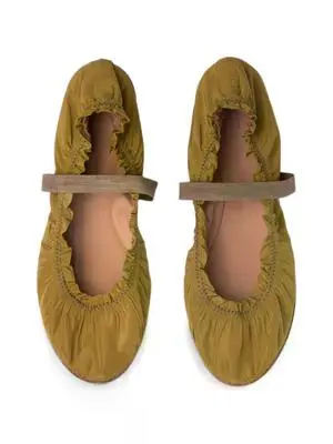 ODISSI Flora Ruched Ballet Flats