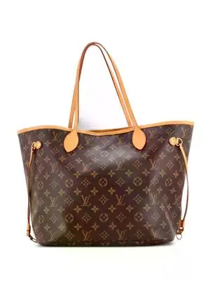 LOUIS VUITTON Neverfull Nm Monogram Canvas Mm Tote Bag - Brown