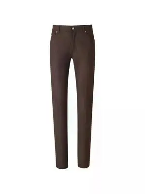 Marco Pescarolo Nerano Logo-plaque Slim-fit Jeans - Brown