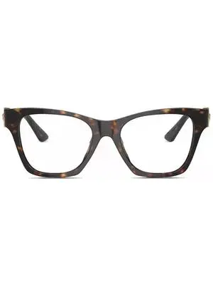 Versace Square Frame Glasses - Brown
