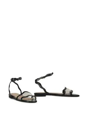 Red Valentino Wavy-strap Transparent Sandals
