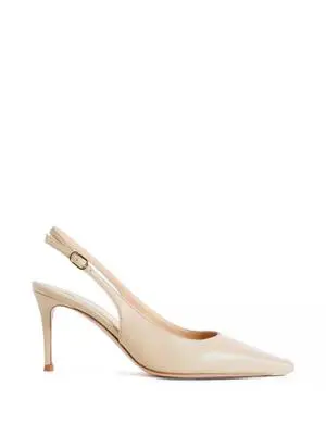 Roberto Festa Atlante Slingback Heeled Pumps - Neutrals