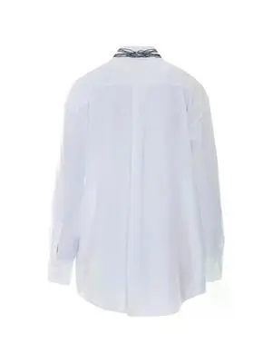 Fabiana Filippi Cotton Bead-embellished Collar Shirt