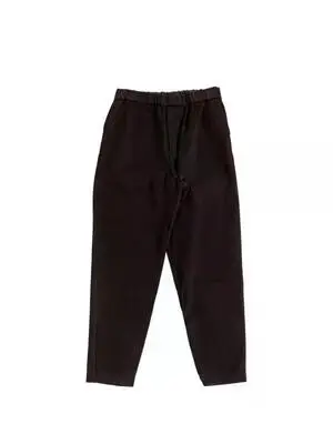 CASEY CASEY Jog Ah Elasticated-waist Tapered Trousers - Brown