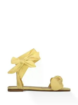 Red Valentino Bow-detail Wrap-around Sandals - Yellow