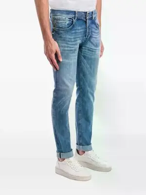 DONDUP George Faded-effect Whiskered Jeans