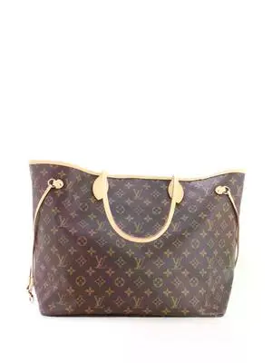 LOUIS VUITTON Neverfull Nm Monogram Canvas Gm Tote Bag - Brown