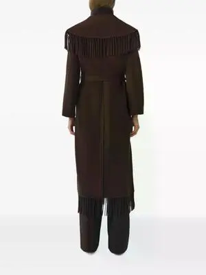 Simkhai Carrie Fringe-trimmed Belted Coat