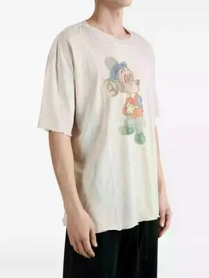 SAITOS Distressed Graphic-print T-shirt