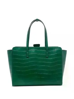 HIDESINS Large Cocco Croc-effect Flap Tote Bag