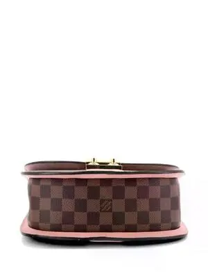 LOUIS VUITTON Wight Handbag Damier With Leather Shoulder Bag