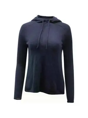 Theory Hooded Drawstring Sweater - Blue