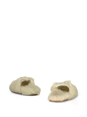 Red Valentino Open-toe Shearling Sandals