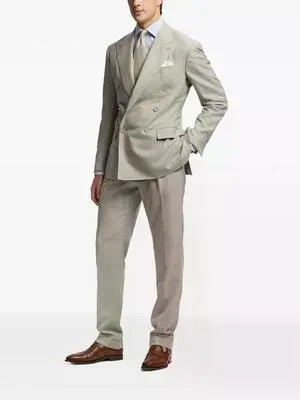 Ralph Lauren Purple Label Double-breasted Wool Suit - Grey