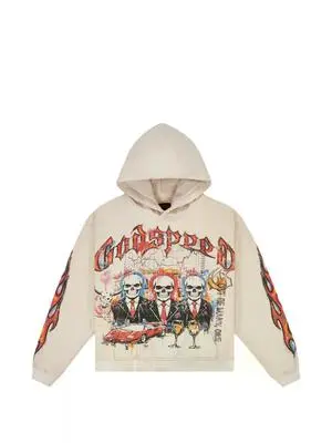 GODSPEED Ath Graphic-print Hoodie - Neutrals