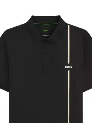 BOSS Active Quick-dry Polo Shirt With Signature Stripe