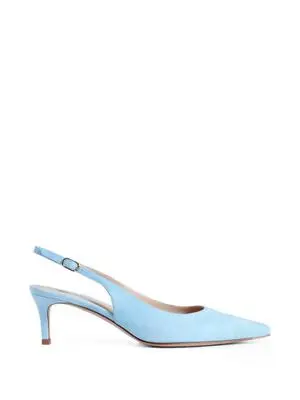 Roberto Festa Adisa Suede Slingback Heeled Pumps - Blue