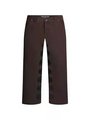 LOSTSHDWS Floral Patchwork Carpenter Trousers