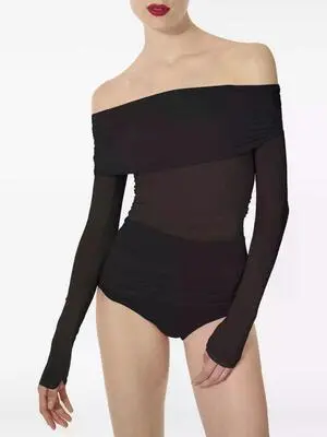 Wolford Draped Semi-sheer Top