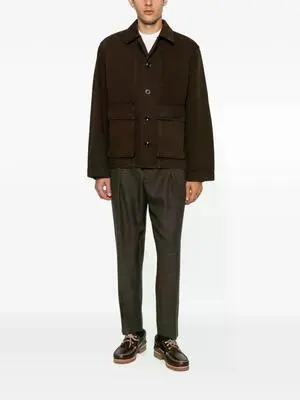 BRIGLIA 1949 Pleated Twill-weave Trousers