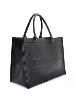 Dior Book Embossed Leather Medium Tote Bag