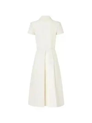 Fendi Ivory Wool And Silk Dress