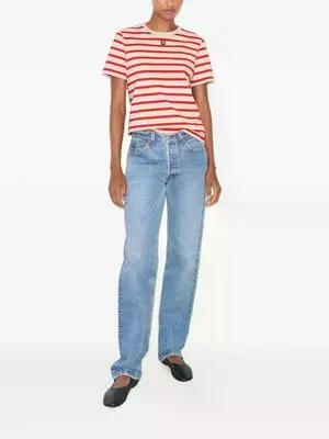 Tory Burch Striped Cotton T-shirt