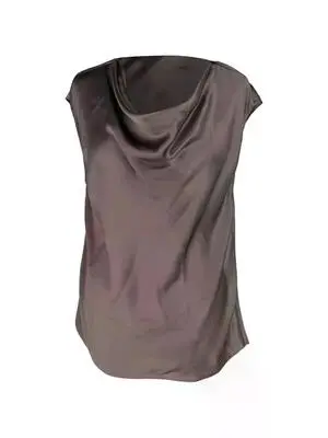 LANVIN Cowl-neck Blouse - Brown